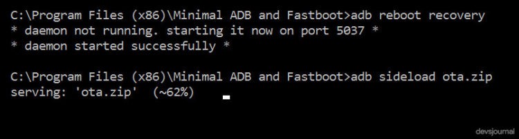 How to (Sideload) Apply Update From ADB and Stock/TWRP Recovery ...