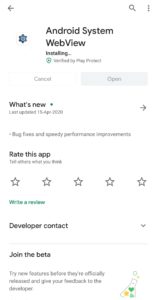 How to Enable/Update/Disable Android System Webview - DevsJournal