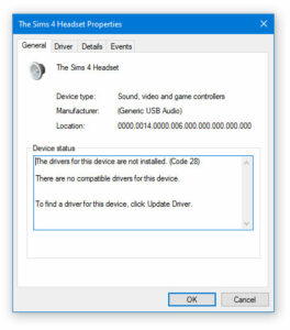 Fix: The Drivers for this Device are not Installed (Code 28)