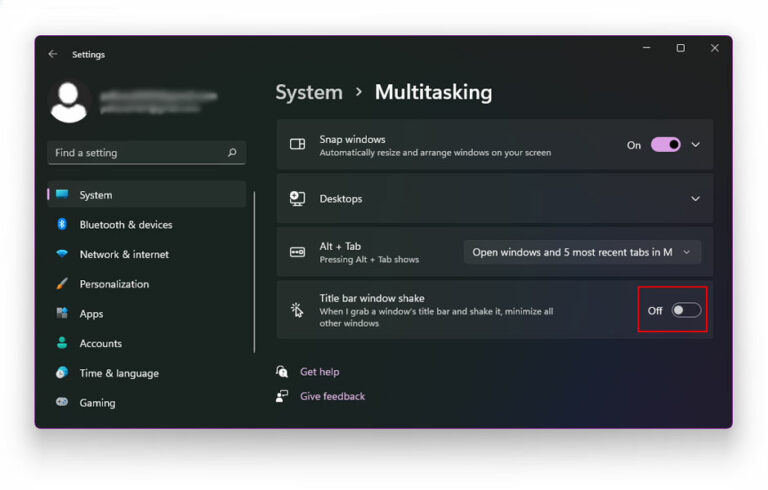 How to Enable/Disable "Title Bar Window Shake" in Windows 11 - DevsJournal