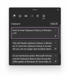 How to Enable and Check Clipboard History in Windows 11 - DevsJournal