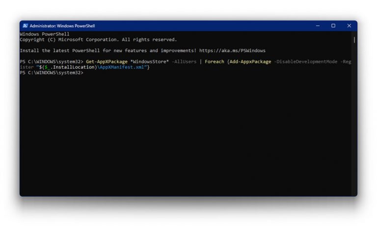 Fix: Microsoft Store Error Code 0x80131500 in Windows 11